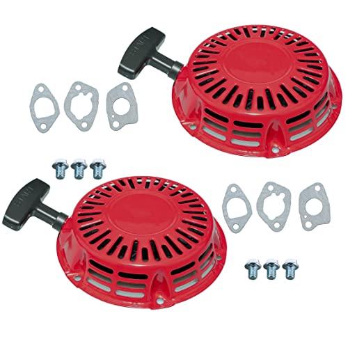 2 Pack Pull Start Recoil Starter Assembly for Honda GX120 GX160 GX200 ...