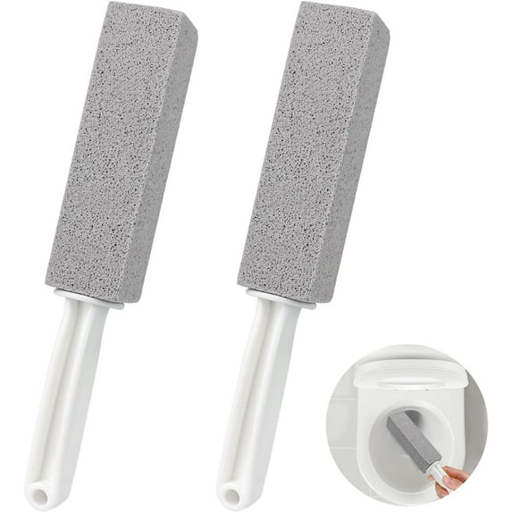 2 Pack Pumice Cleaning Stone with Handle, Toilet Bowl Cleaner Toilet ...