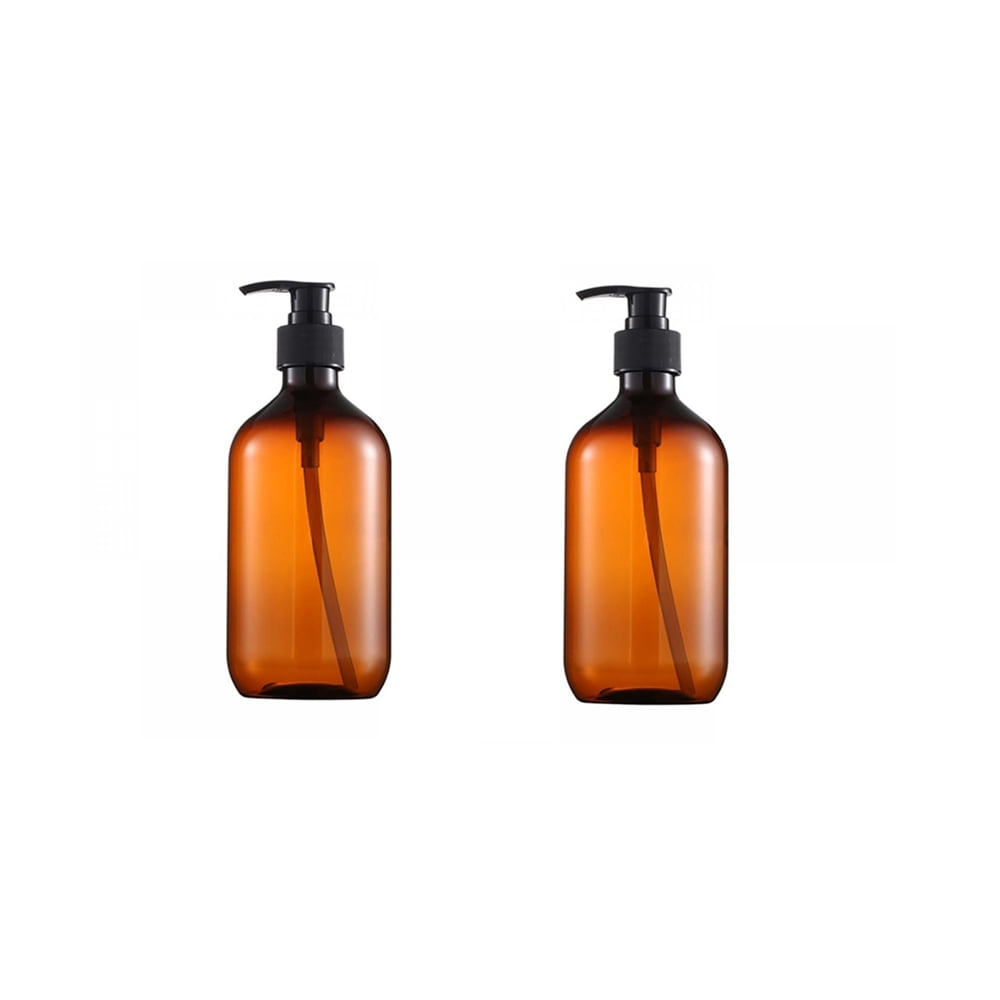 2-Pack Pump Bottle Dispenser, 10oz/300ml Empty Plastic Refillable ...