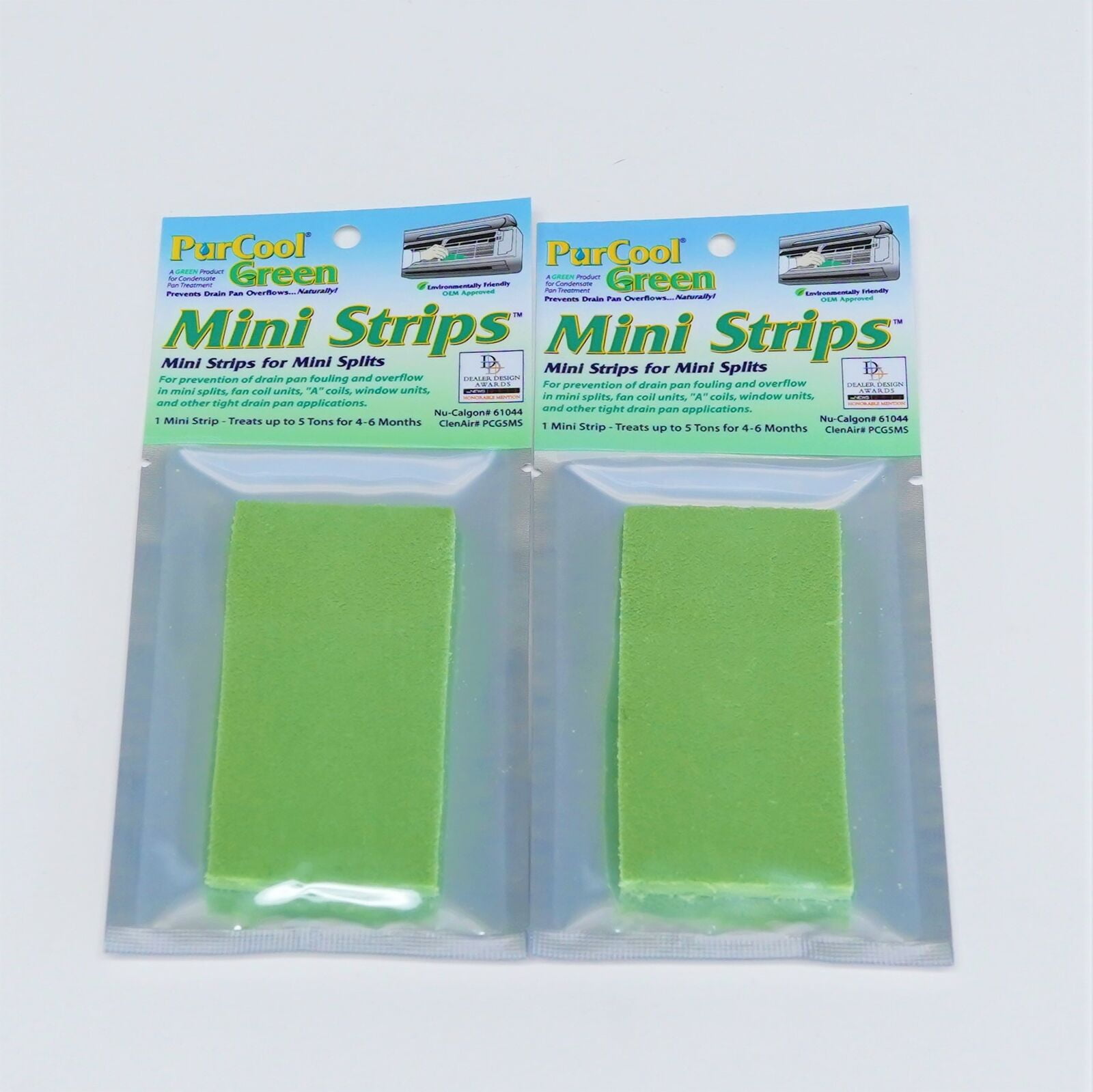 2 Pack Purcool Green Mini Split Condensate Drain Pan Sludge Strip ...