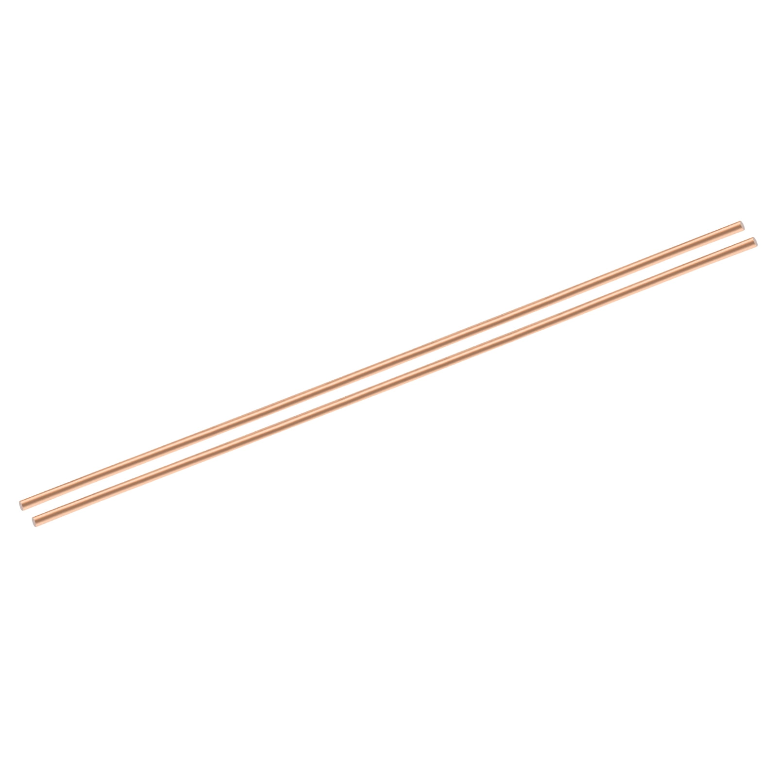 Uxcell Pure Copper Round Rod Diameter Length Solid Copper Rod Lathe Bar ...
