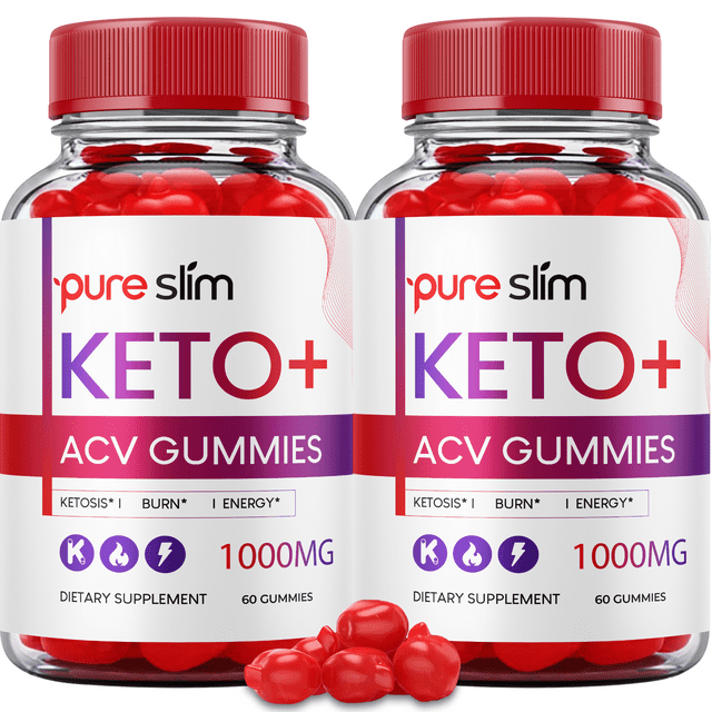 Pure Slim Keto ACV Gummies - Advanced Ketosis, Weight Management, 500mg ...