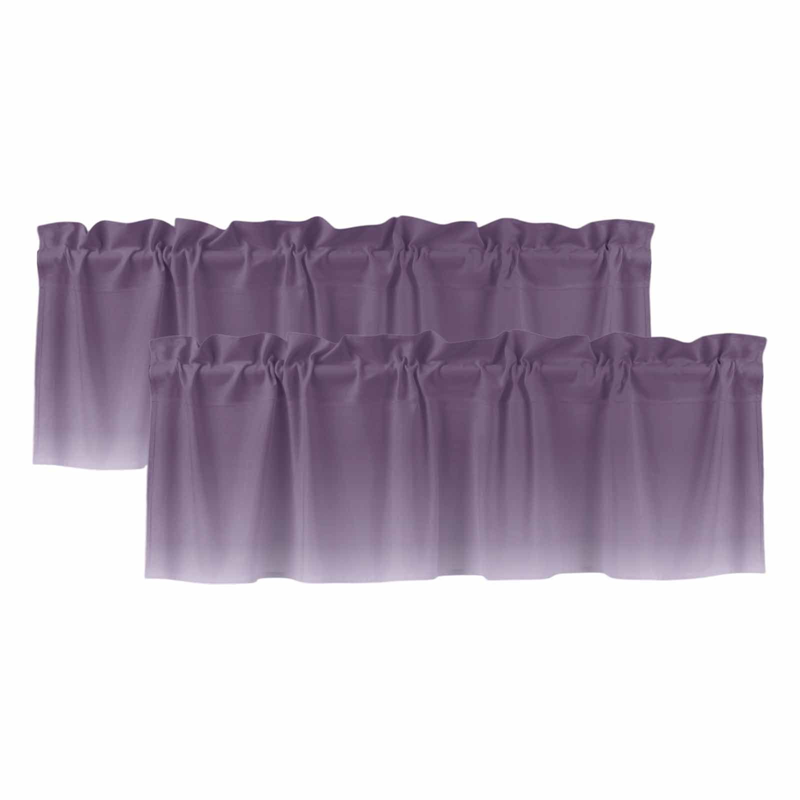 2 Pack Purple Gradient Valance for Window Simple Color Gradient ...