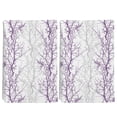 2 Pack Purple Grey Kitchen Towels Tree Branch Decorative Dish Towel ...