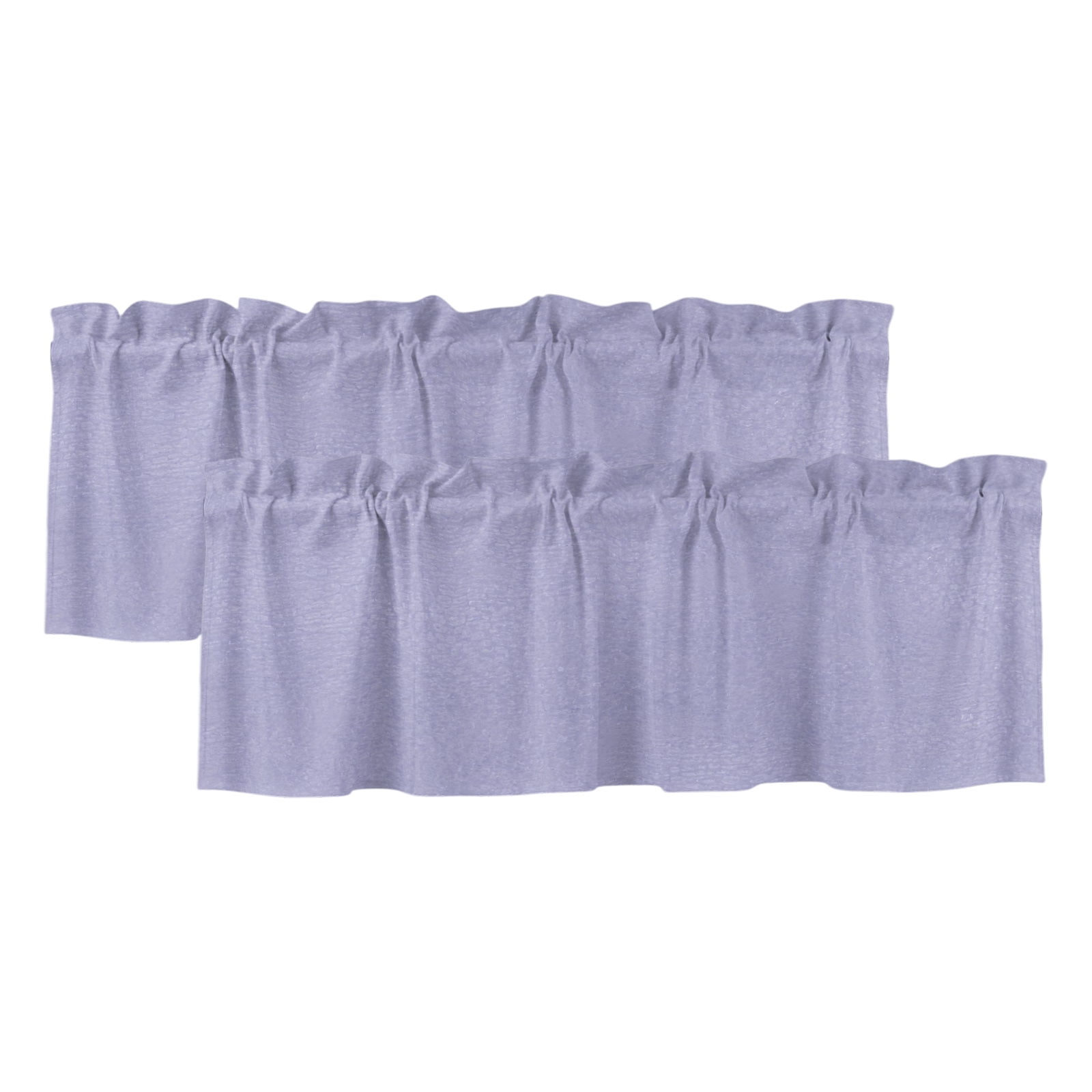 2 Pack Purple Valance for Window Natural Solid Color Organic Mottling ...