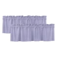 2 Pack Purple Valance for Window Natural Solid Color Organic Mottling ...
