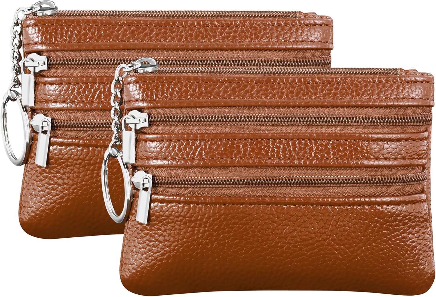 2 Pack Purse Pouch Change Card Holder Wallet with for Women and Men ...