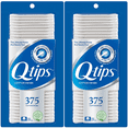 Q-tips Cotton Swabs, 2 Pack, 375 Count Each, Total 750, Multi-Purpose ...