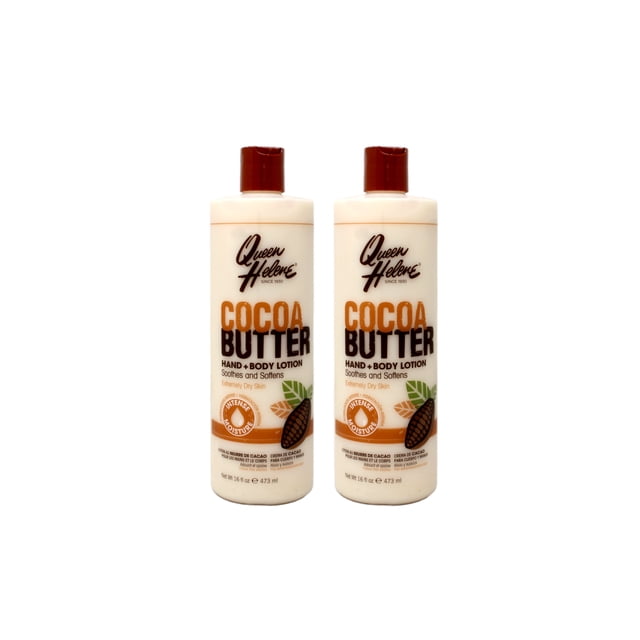 2 Pack QUEEN HELENE Cocoa Butter Hand & Body Lotion 16 Ounce each ...