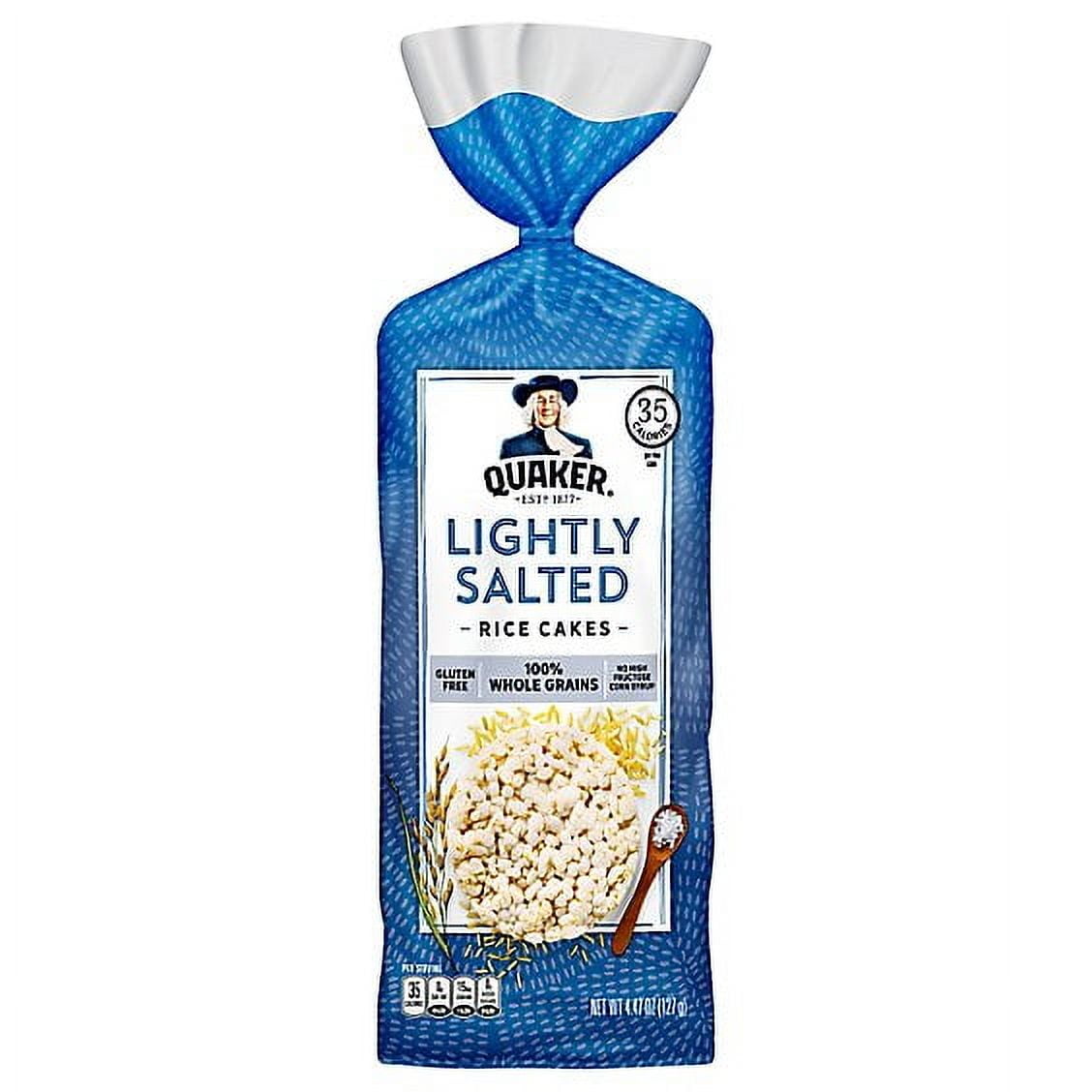 2 Pack Quaker Rice Cakes Gluten Free Lightly Salted - 4.47 Oz - Walmart.com