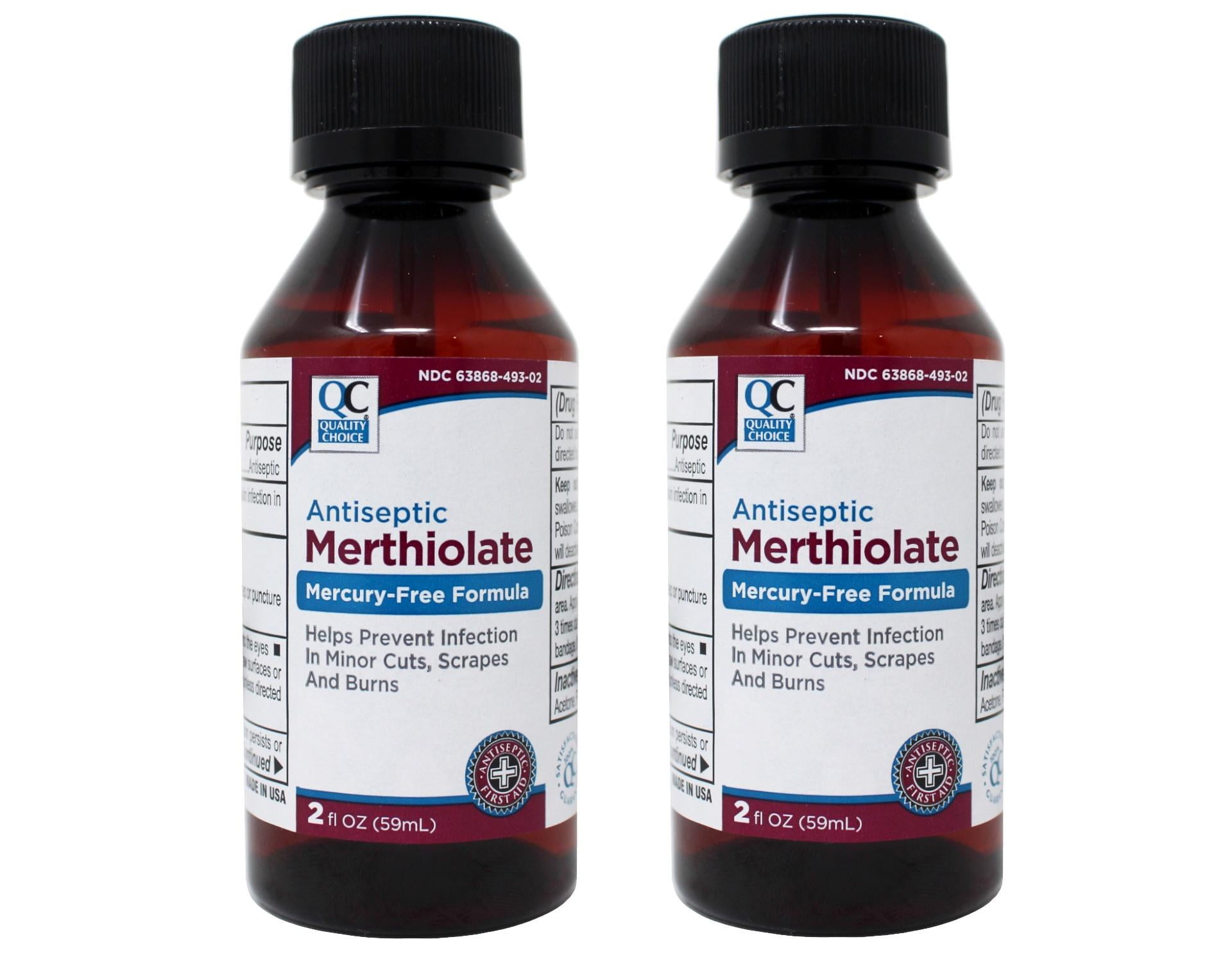 Quality Choice Antiseptic Merthiolate, Topical Tincture, First Aid, 2 ...