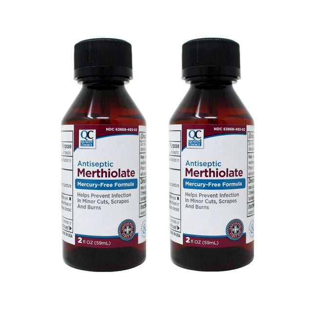 2 Pack - Quality Choice Antiseptic Merthiolate, Mercury-Free Formula ...