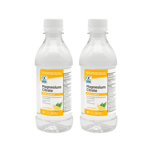 2 Pack Quality Choice Magnesium Citrate Liquid Laxative - Constipation ...