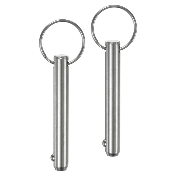 2-Pack Quick Release Pins, 10mm Dia., 60mm Usage Bimini Top Pin, 75mm ...