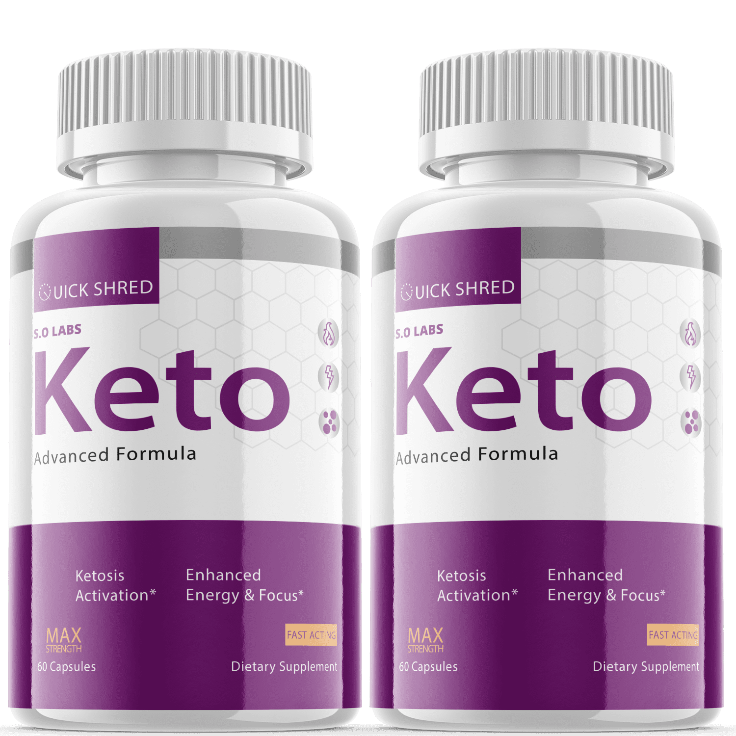 (2 Pack) Quick Shred Keto Pills - Advanced Ketogenic Blend, Go Ketones ...