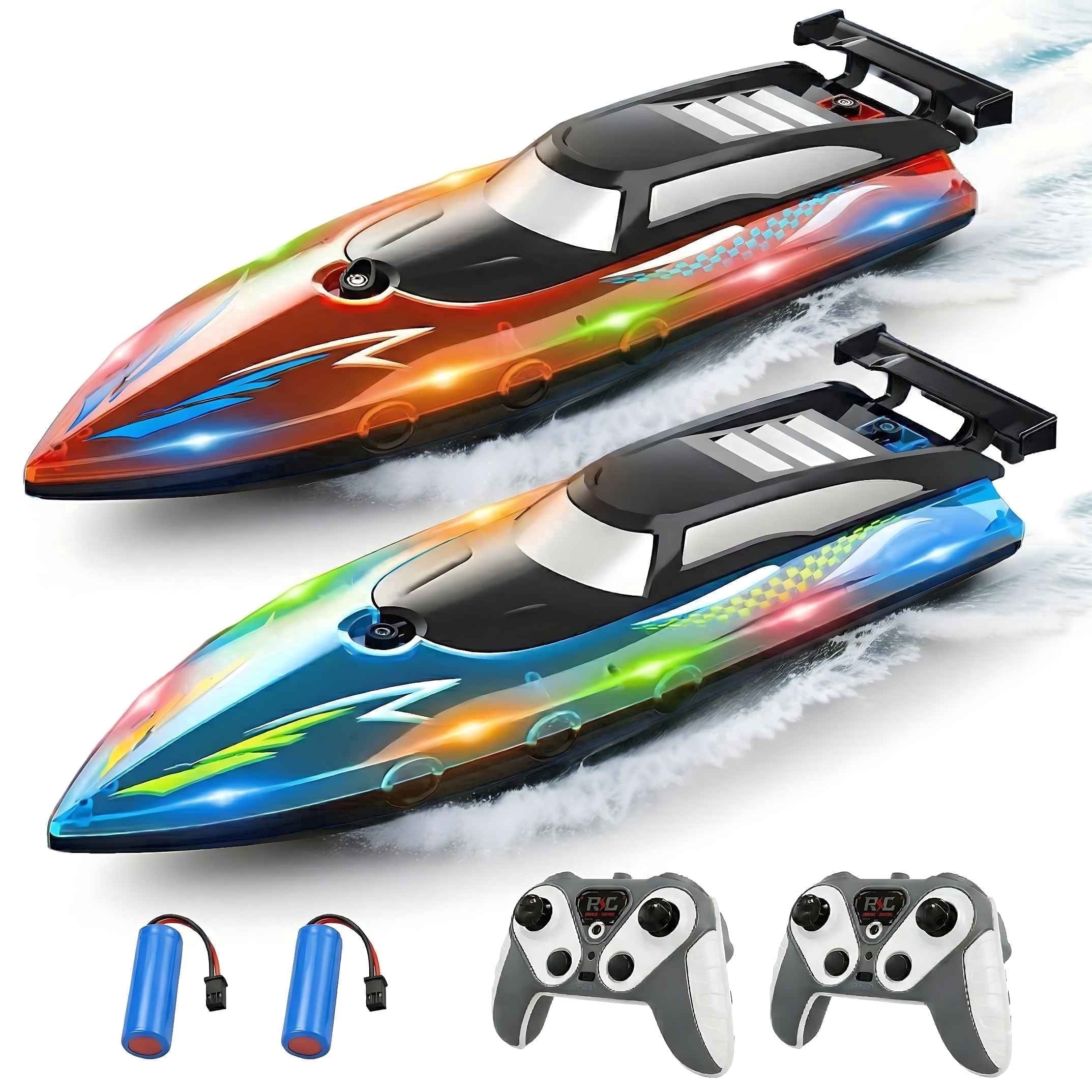 Tigozz 2-Pack RC Boats for Kids and Adults, High Speed Remote Control ...