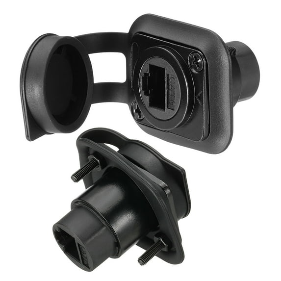 2 Pack RJ45 Cat6 Panel Mount Coupler, Female to Female Ethernet LAN ...