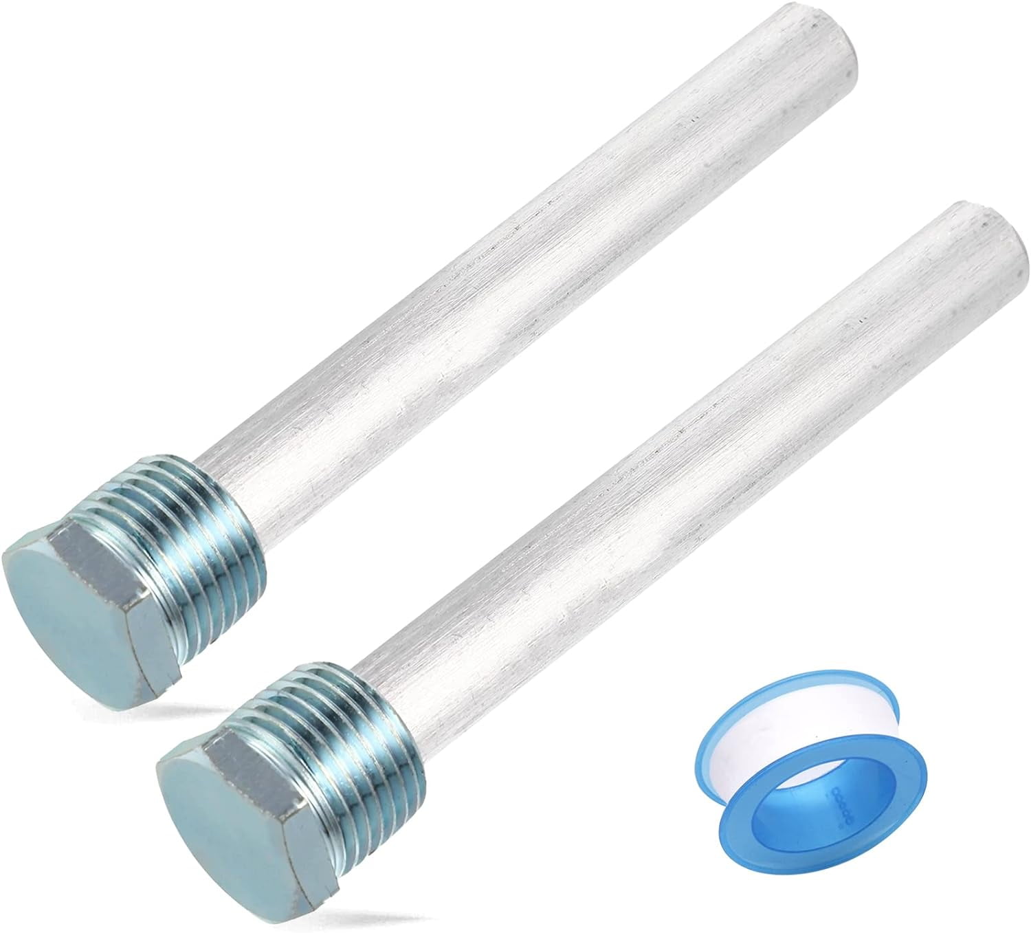 2 Pack RV Water Heater Anode Rod - 4.5" L x 1/2" NPT, Replacement Part ...
