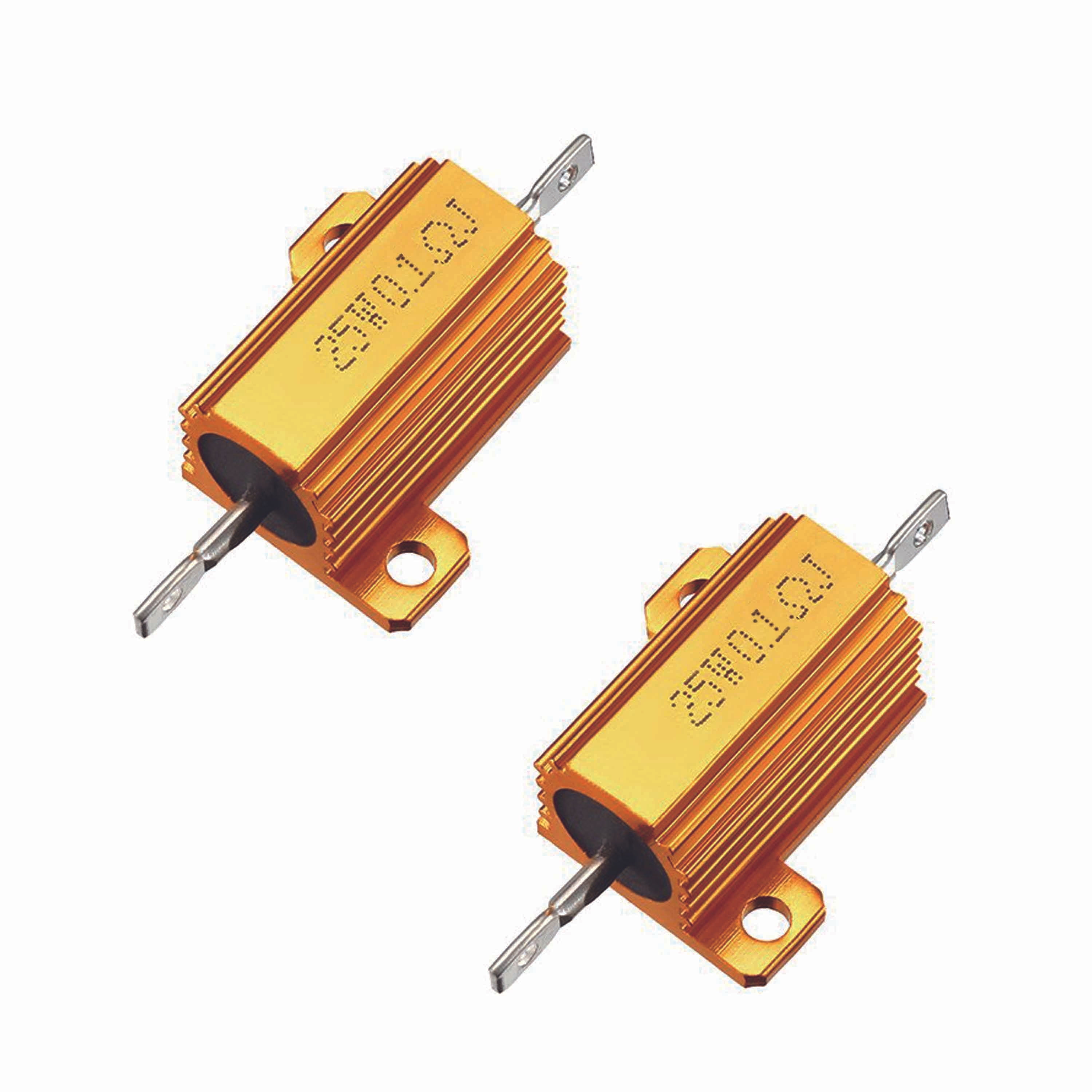 2 Pack RX24 Aluminum Shell Resistor,Housing Chassis Wire Wound Power ...