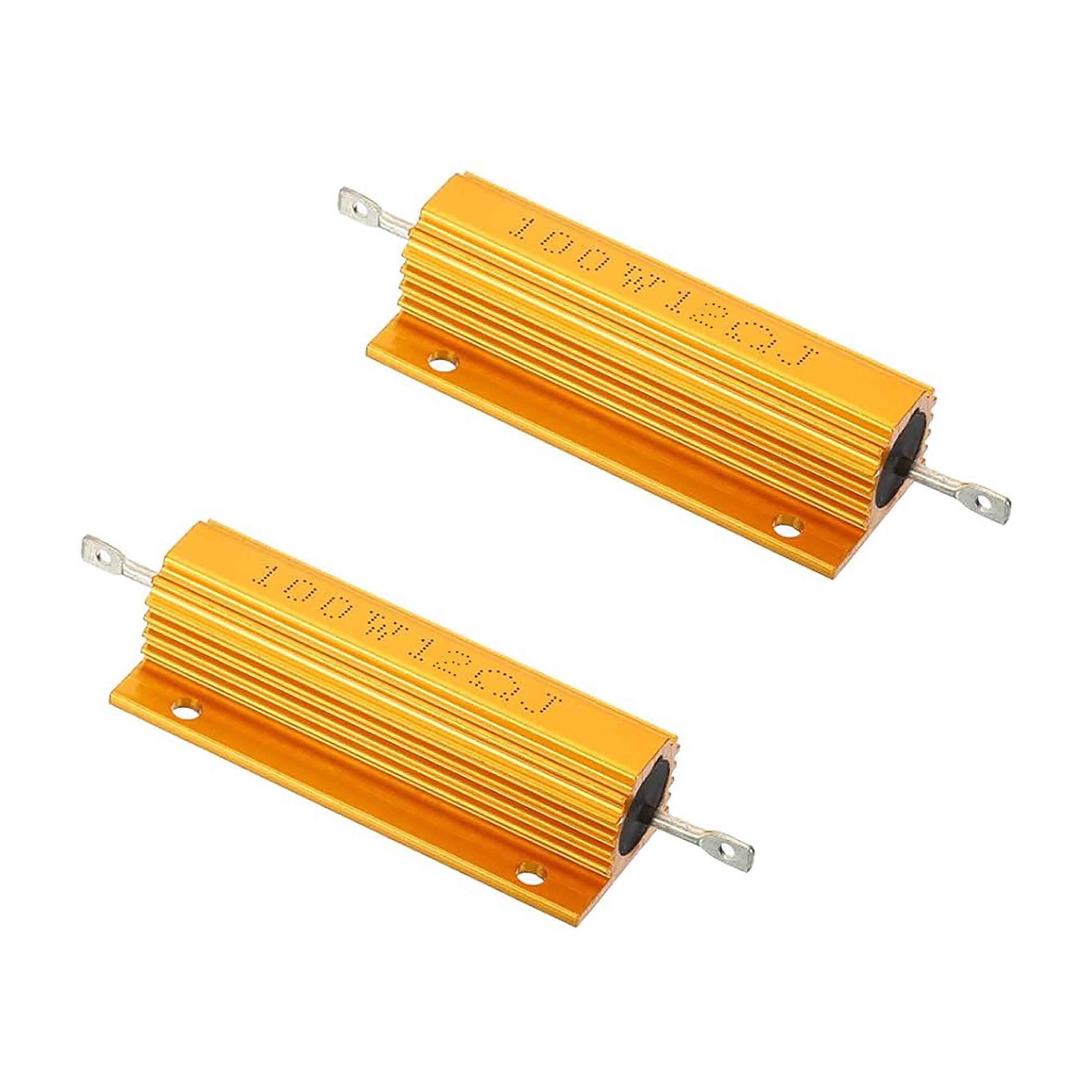 2 Pack RX24 Aluminum Shell Resistor,Housing Chassis Wire Wound Power ...