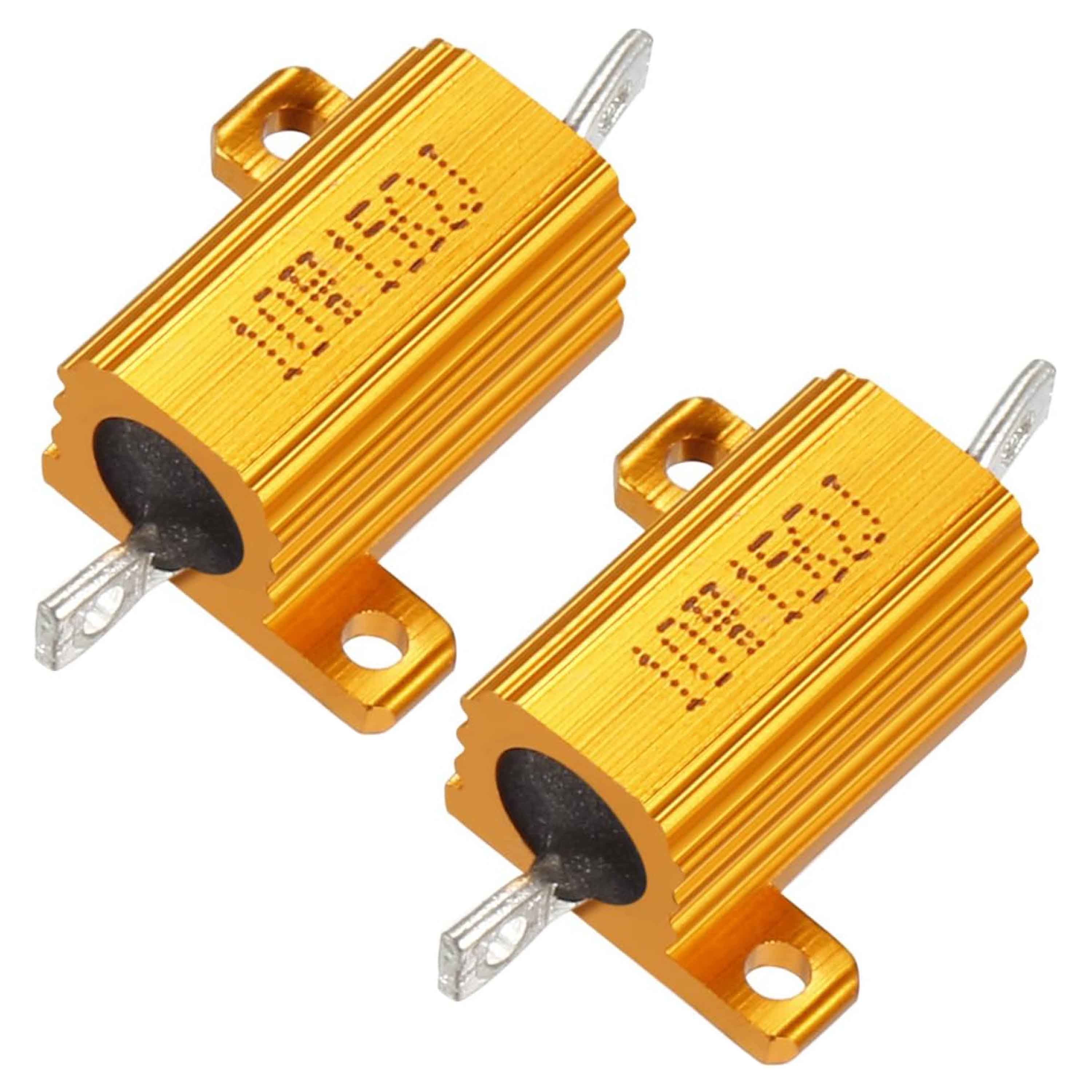 2 Pack RX24 Aluminum Shell Resistor,Housing Chassis Wire Wound Power ...