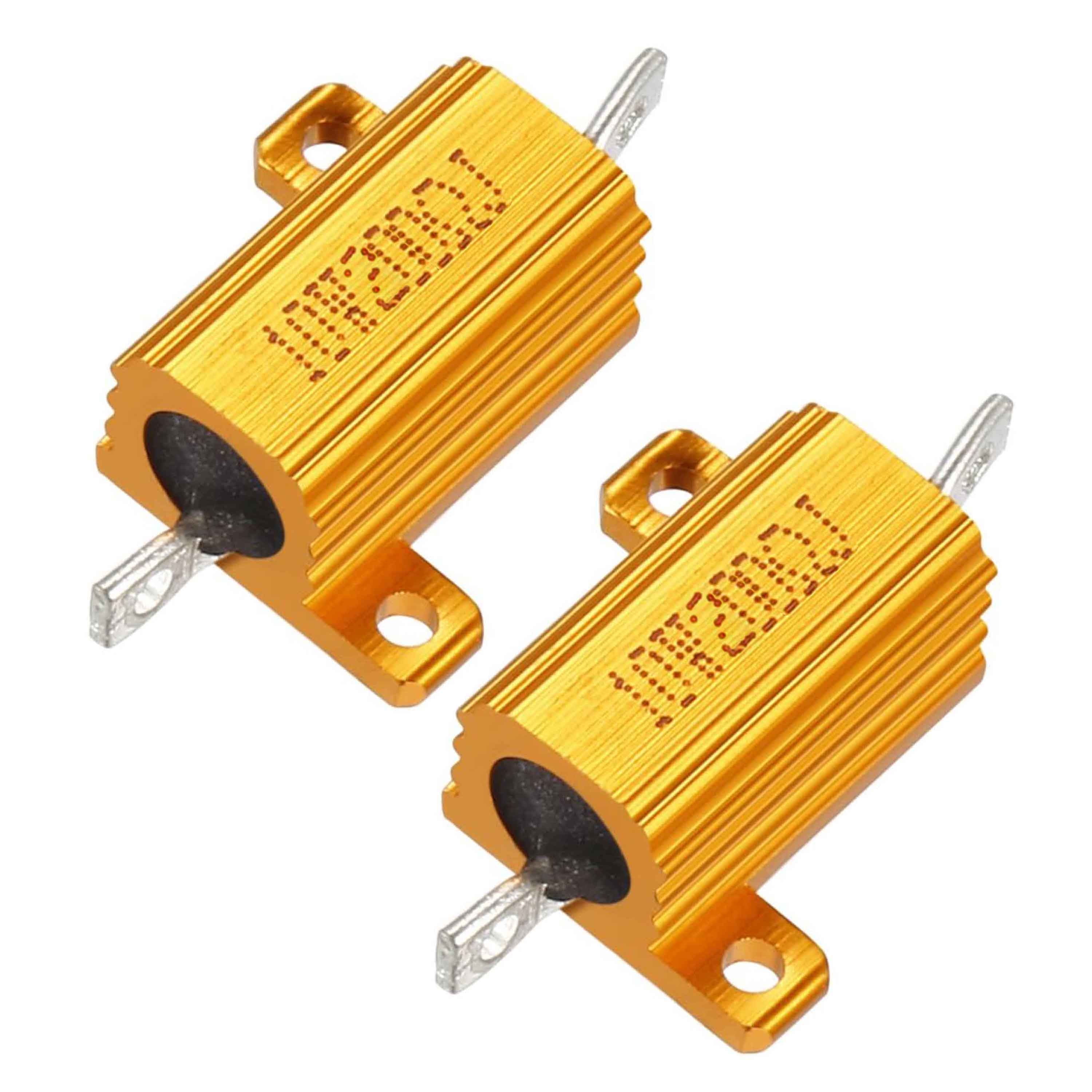 2 Pack RX24 Aluminum Shell Resistor,Housing Chassis Wire Wound Power ...