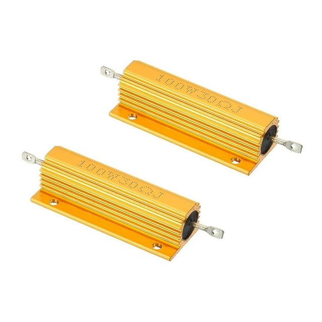 2 Pack RX24 Aluminum Shell Resistor,Housing Chassis Wire Wound Power ...