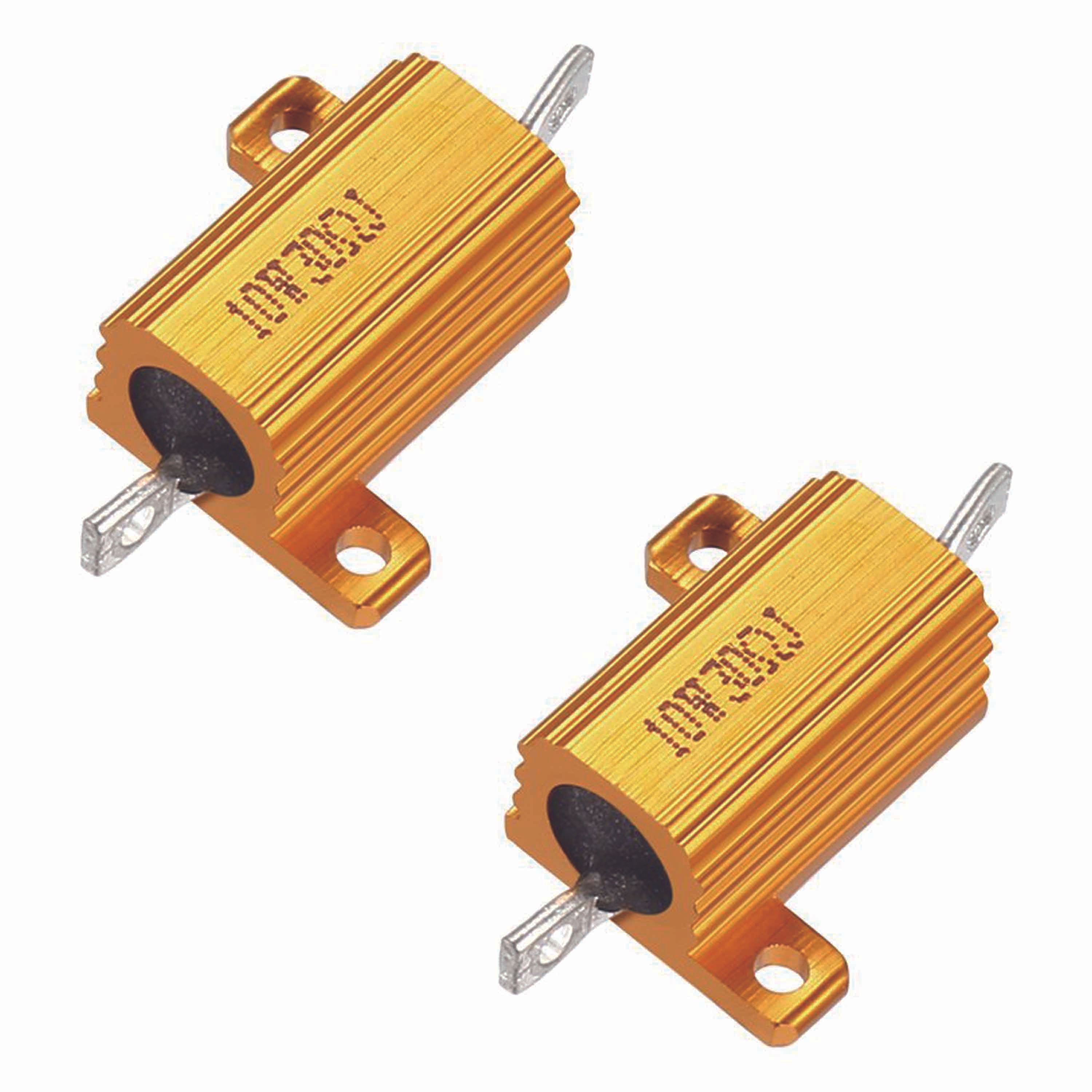 2 Pack RX24 Aluminum Shell Resistor,Housing Chassis Wire Wound Power ...