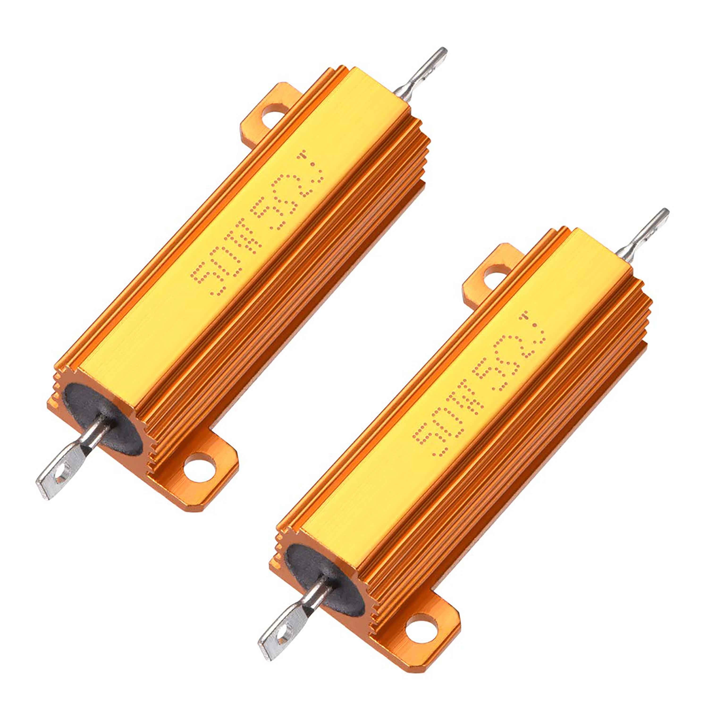 2 Pack RX24 Aluminum Shell Resistor,Housing Chassis Wire Wound Power ...