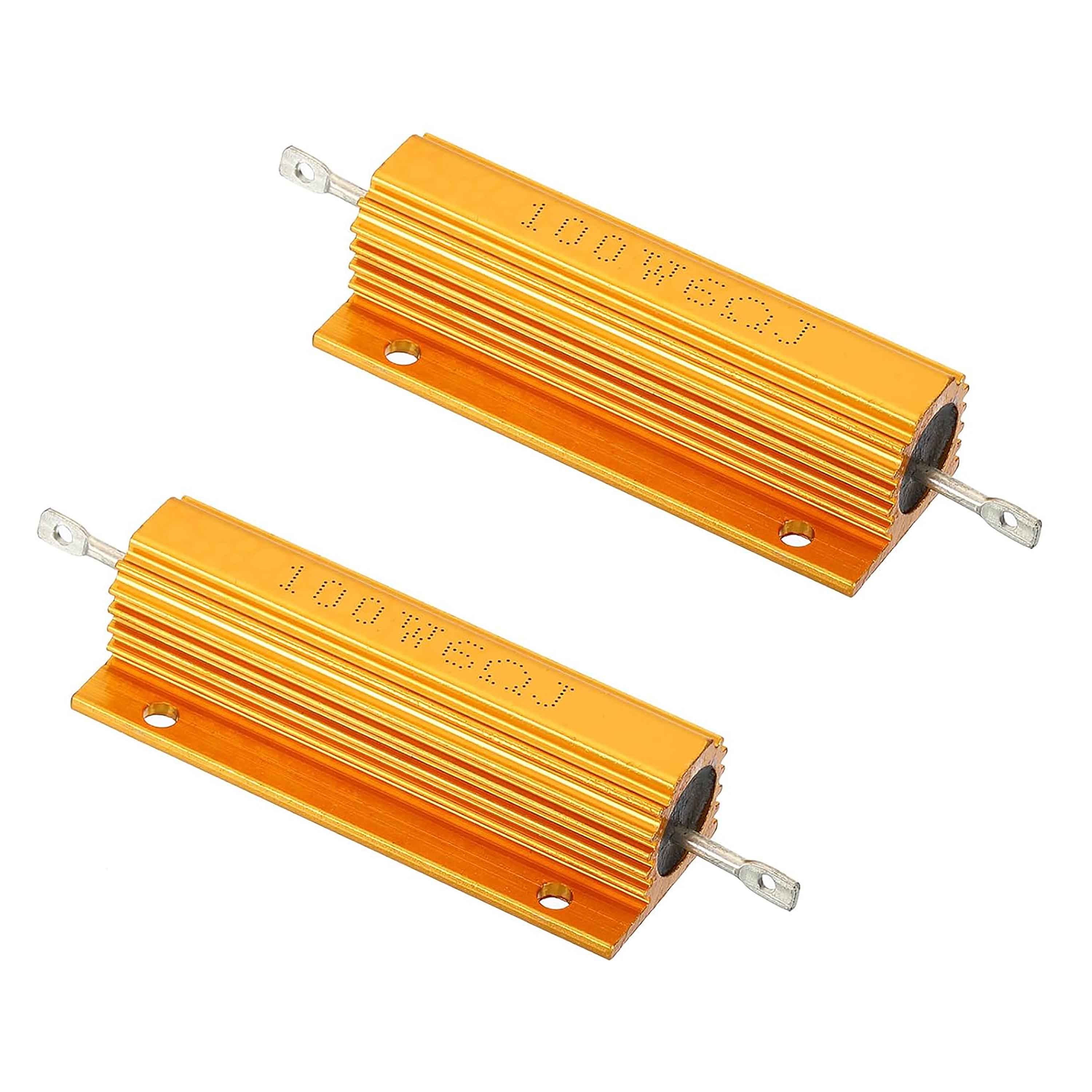 2 Pack RX24 Aluminum Shell Resistor,Housing Chassis Wire Wound Power ...