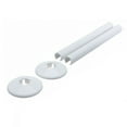 2 Pack Radiator Pipe Cover Tubes with Collars Designed to Fit 15mm ...