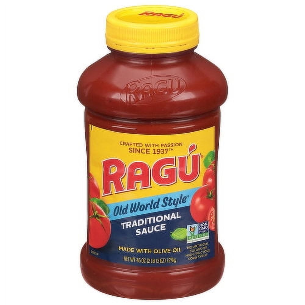 2 Pack - Ragu Old World Style Pasta Sauce Traditional Jar 45 oz Package ...