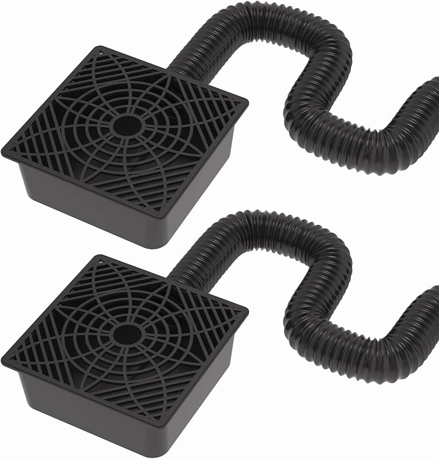 2 Pack Rain Gutter Downspout Extensions Flexible,Universal Drain Downspout Extender Drainage ...