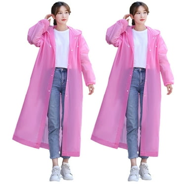 Opolski Unisex Reusable Portable Waterproof Hooded Outdoor Riding Long ...