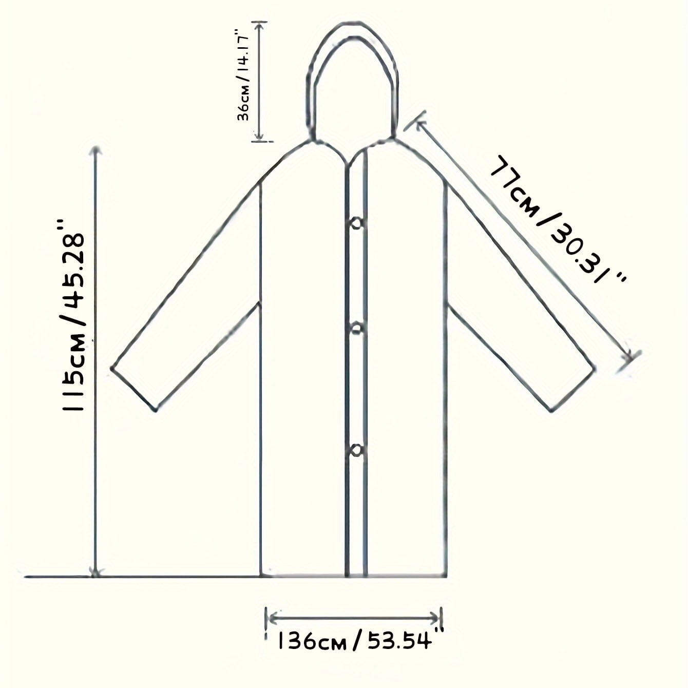 2 Pack Raincoat Portable Ponchos, Aofany Waterproof EVA Reusable Rain ...