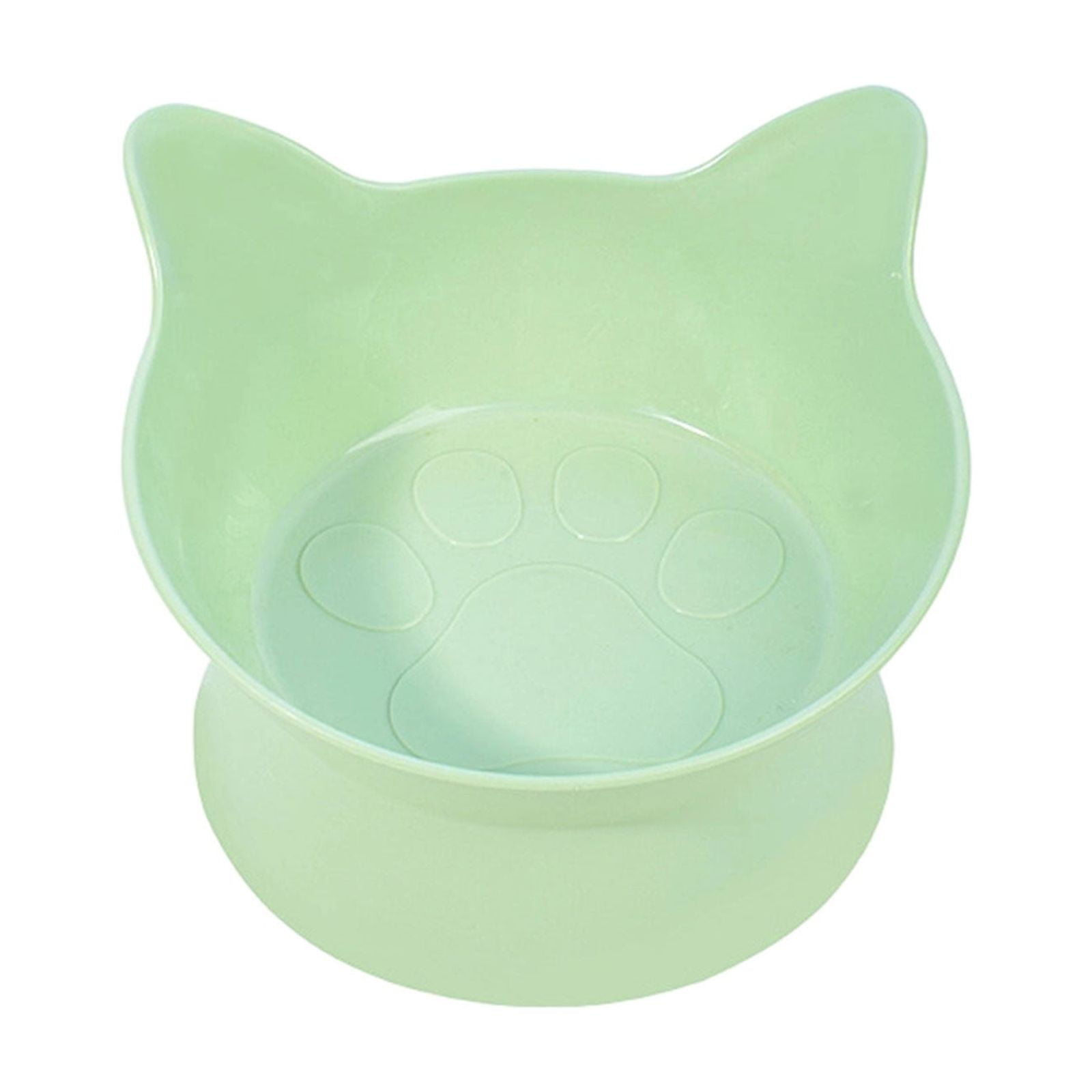 2 Pack Raised Cat Bowls for Indoor Cats, Plastic Elevated Cat Bowls ...