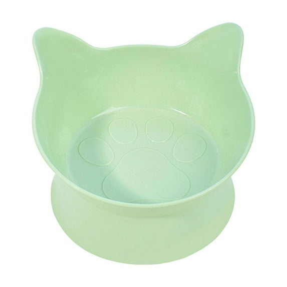 2 Pack Raised Cat Bowls for Indoor Cats, Plastic Elevated Cat Bowls ...
