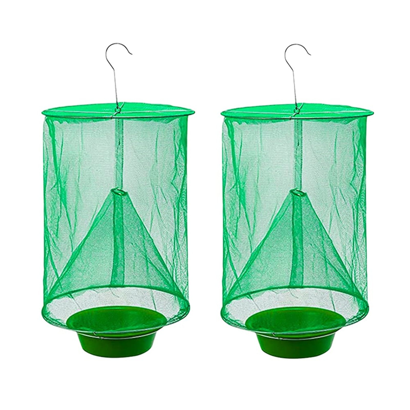 2 Pack Ranch Fly Traps,Fly Trap Outdoor Hanging Reusable Fly Catcher ...