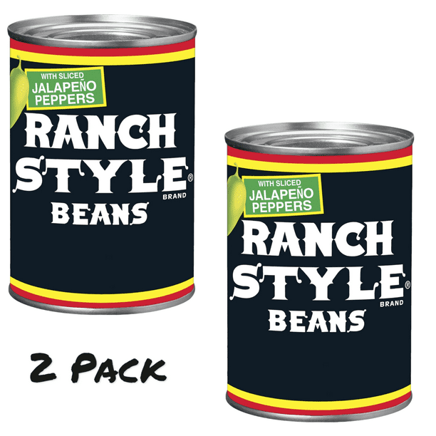 ( 2 Pack ) Ranch Style Beans With Sliced Jalapeno Peppers, Canned Beans ...