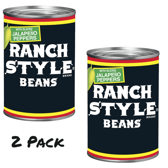 ( 2 Pack ) Ranch Style Beans With Sliced Jalapeno Peppers, Canned Beans ...