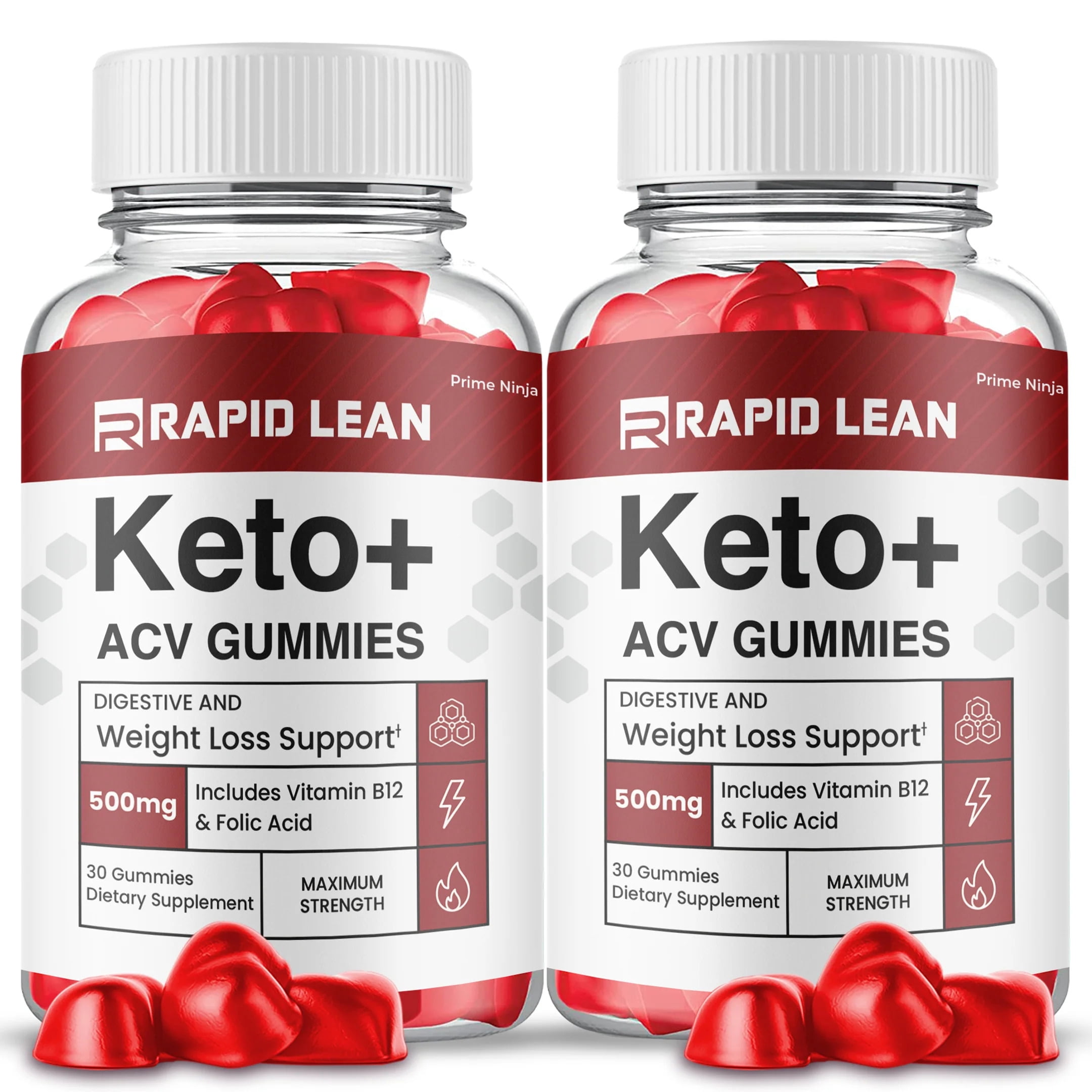 Rapid Lean Keto ACV Gummies (2 Pack), Max Strength, Health Boost for Adults, 2-Month Supply, USA ...