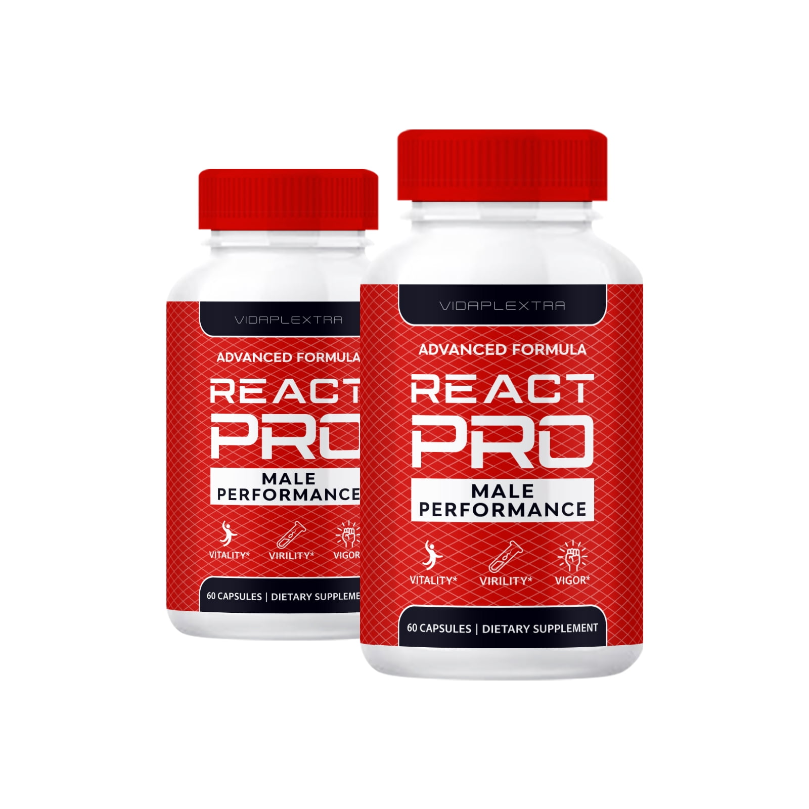 (2 Pack) React Pro Capsules - React Pro Male Capsules - Walmart.com