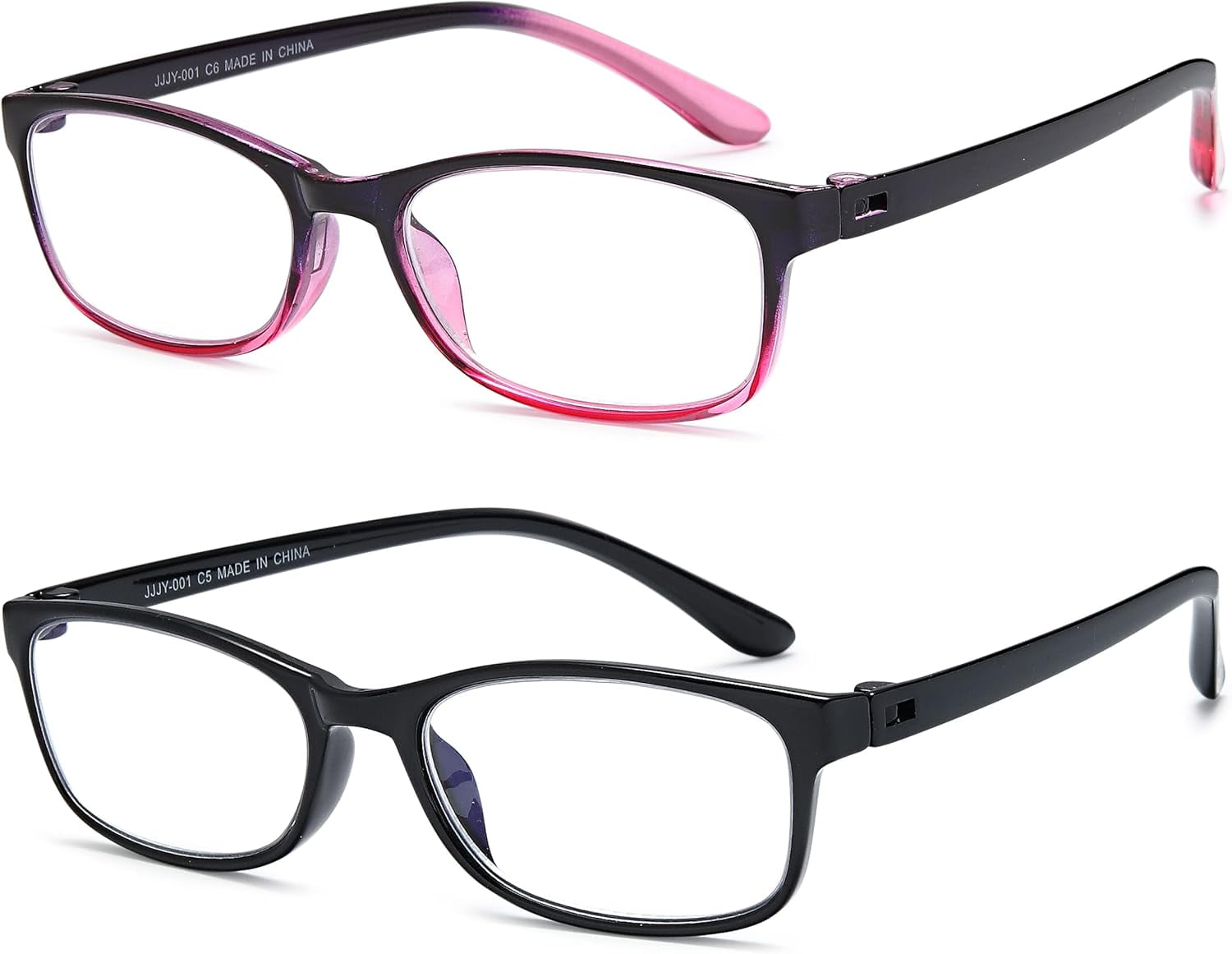2 Pack Reading Glasses Blue Light Blocking Readers for Women-TR90 ...