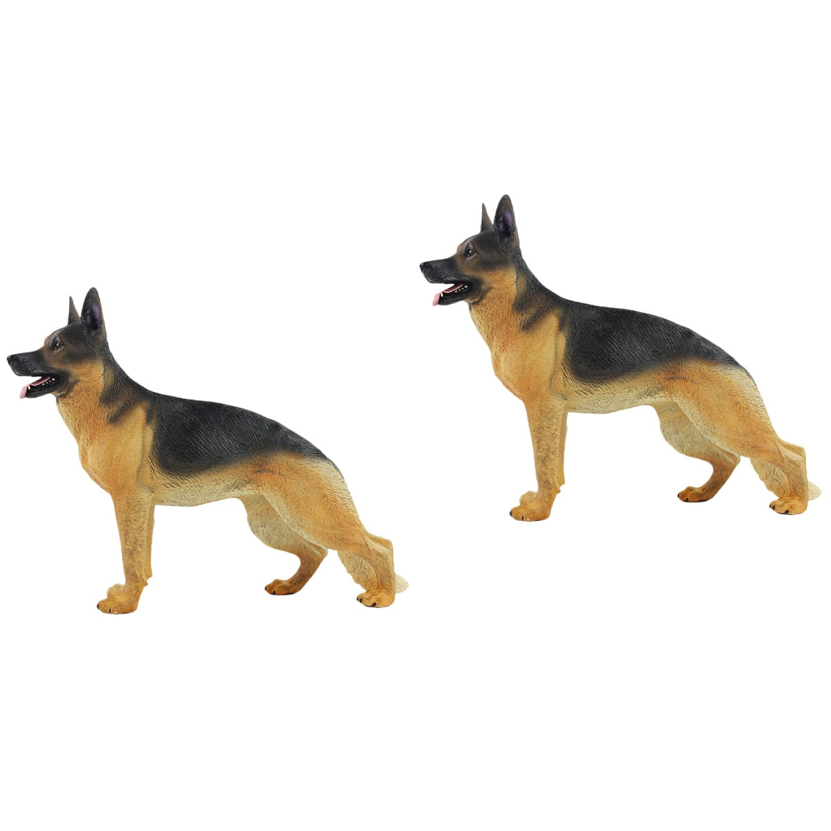 2 Pack Realistic Shepherd Dog Model Tabletop Dogs Ornament Child ...