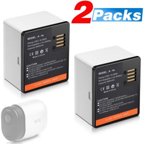 Powerextra 4 Pack 2440mAh 7.2V Rechargeable Li-ion Battery, Arlo Pro ...