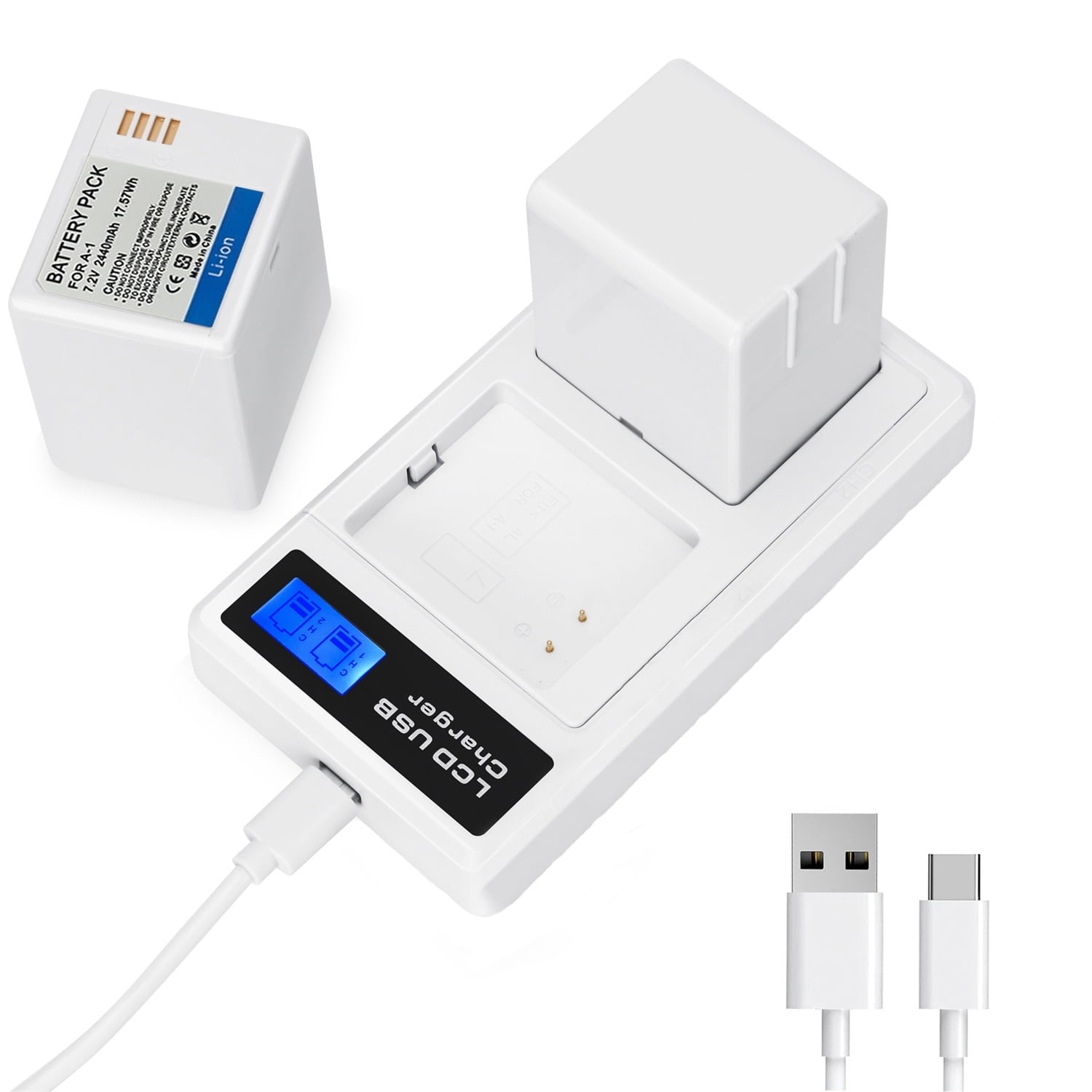 2-Pack Rechargeable Battery for Arlo Pro/Pro 2(VMA4400), 7.2V 2440mAh ...