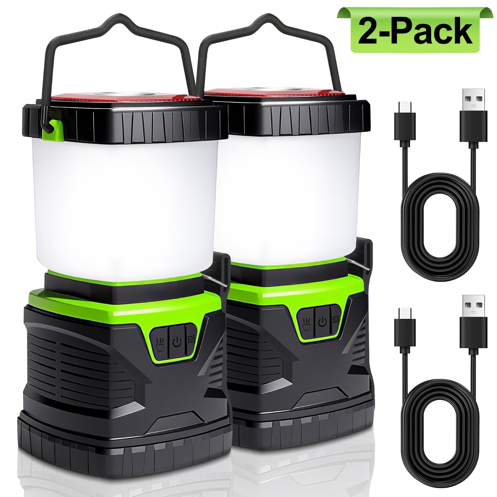 Rechargeable Camping Lantern, 1000LM 4400mAh LED Camping Light with 5 ...