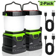 Consciot LED Camping Lantern, 1000LM, D Battery, 4 Modes, Dimmable, Water-Resistant, 2-Pack ...