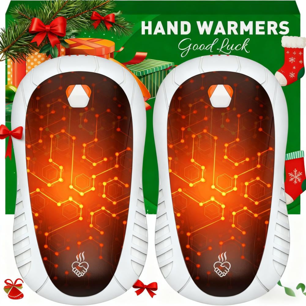 2 Pack Rechargeable Electric Hand Warmers, 5200mAh Portable Pocket ...