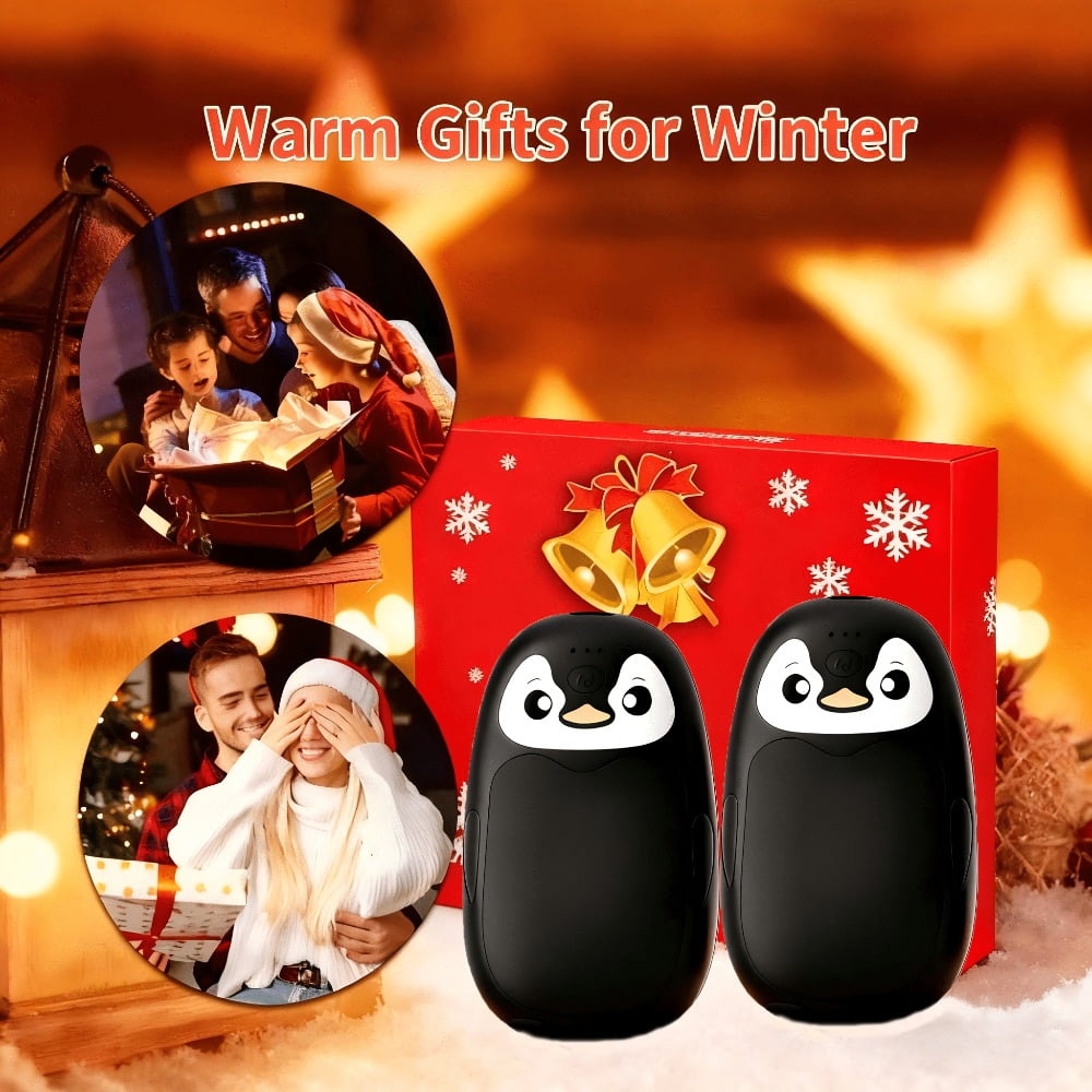 2-Pack Rechargeable Magnetic Hand Warmers with Digital Display 140°F ...